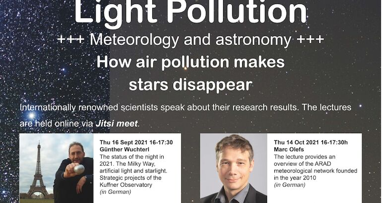 Kuffner Observatory Lectures, Viena (Austria), Light Pollution ...